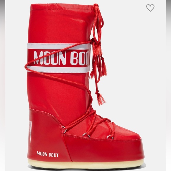Moon Boot | Shoes | Nwt Icon Red Nylon Moonboots | Poshmark